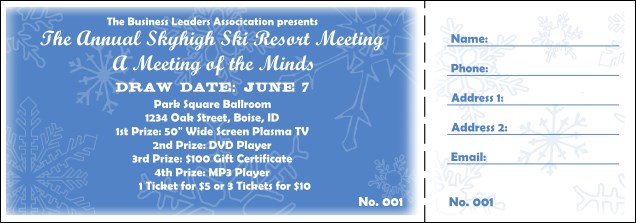 Winter Raffle Ticket 001