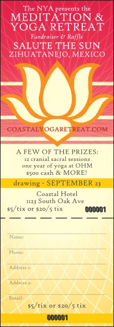 Lotus Flower Raffle Ticket